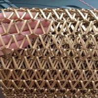 China Flat Wire Stainless Steel Architectural Spiral Weave Conveyor Belt Mesh For Building for sale