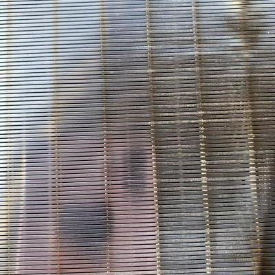 China 304 Stainless Steel Wedge Wire Mesh Screen V-Shaped Johnson Filter Mesh for sale