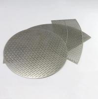 China OEM Size Flat Round Etching Mesh Filter Disc for Air Pollution Control Filter for sale