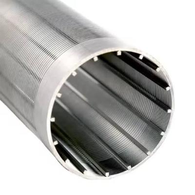 China Heavy Duty Stainless Steel Johnson Sieve Mesh Wedge Wire Filter Slot Screen for sale