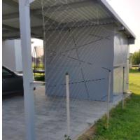 China Easy Installation Stainless Steel Wire Rope Ferrule Mesh Netting For Green Wall Trellis for sale