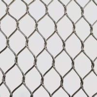 China 7*7 Cable Mesh Stainless Steel Wire Hand Woven Rope Mesh Animal Safety Protection Fencing for sale