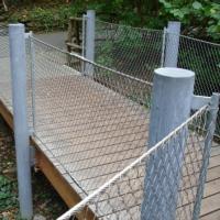 China Stainless Steel Heavy Duty Cable Net Square Mesh Aperture Rope Mesh For Garden Fence for sale