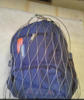 China High Strength Stainless Steel Ferruled Cable Wire Rope Mesh Backpack protector Flexible mesh bag for sale