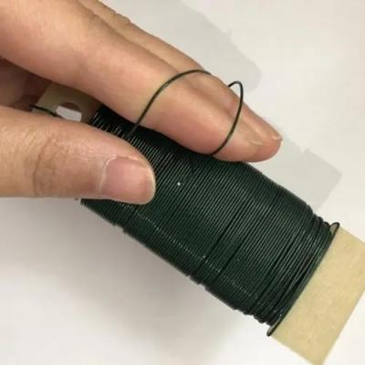 China 22 Gauge Iron Soft Craft Florist Wire Green Color For Flower Arrangement for sale
