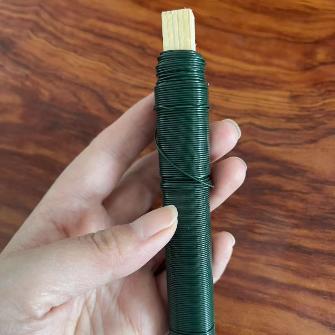 China Customizable Painted Colorful Metal Floral Wire For Decorations And Garden Craft for sale
