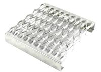 China Safety Gratings 2.0mm 2.5mm Diamond Hole Aluminum Grip Strut Walkway for sale
