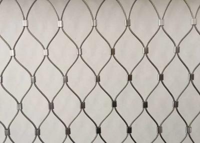 China Stainless Steel Rope Wire Mesh 3.0mm 3.2mm PVDF Coated Safety Net for sale
