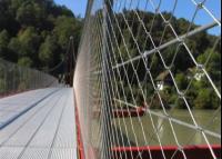 China Stainless Steel Rope Wire Mesh 3.0mm 3.2mm PVDF Coated Safety Net for sale
