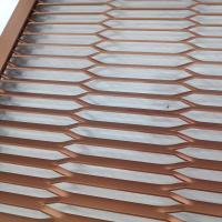 China Exterior Wall 4x8 Feet Aluminum Expanded Mesh Sheet  Powder Coated Rustproof for sale
