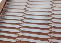 China Akzonobel PVDF Expanded Metal Mesh 5.5mm 6.0mm Wall Cladding Ventilated Facades for sale