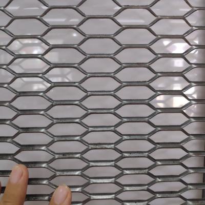 China Low Carbon Galvanized Sheet 2mm Hexagonal hole Expanded Metal Mesh for sale