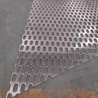 China Aluminum Slotted Hole Perforated Metal Panel for Decorative Facades for sale