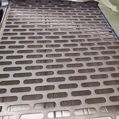 China Aluminum Slotted Hole Perforated Metal Panel for Decorative Facades for sale
