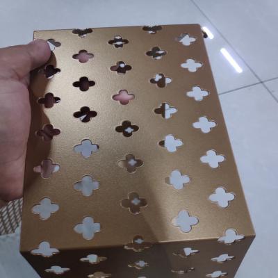 China Bronze Color Honeycomb Perforated Sheet Metal For Architecture for sale