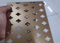 China Architectural Decorative PVDF Perforated Metal Facades 1500*2500mm for sale