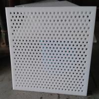 China White PVC Perforated Mesh Panel 0.3-10mm for Food Industry for sale