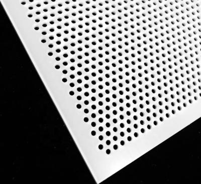 China White PVC Perforated Mesh Panel 0.3-10mm for Food Industry for sale