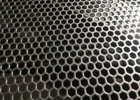 China Powder Coating Black Aluminum Hexagonal Round Hole Speaker Grille Punching Metal Mesh for sale
