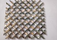 China Burnished 316 Architectural Metal Mesh Woven Metal Mesh Fabric SGS CE for sale