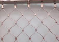 China Ferruled 1.5mm 1.6mm Stainless Steel Wire Rope Mesh For Zoo Animals Enclosure for sale