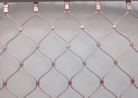China Flexible AISI 304 Architectural Wire Rope Mesh 40*40mm 50*50mm Opening for sale