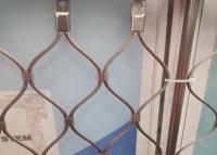 China Flexible AISI 304 Architectural Wire Rope Mesh 40*40mm 50*50mm Opening for sale