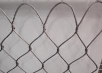 China Flexible AISI 304 Architectural Wire Rope Mesh 40*40mm 50*50mm Opening for sale