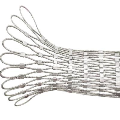 China 304 316 Stainless Steel Rope Mesh for Bridge Railings for sale