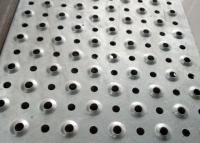 China 3.0mm Galvanized Perforated Metal Mesh 65% Open Rate Dimpled Sheet Gratings for sale