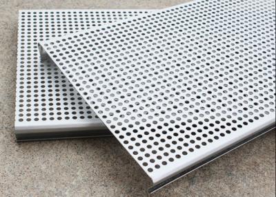 China PVC Coated Aluminum Perforated Ceiling Tiles 3003H24 Suspended for sale