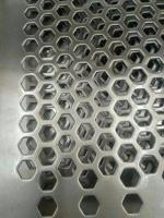 China Decorative Mesh Perforated Metal Strip Panel Small Hole Hexagonal for sale