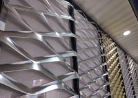 China Akzonobel PVDF Expanded Metal Mesh 5.5mm 6.0mm Wall Cladding Ventilated Facades for sale