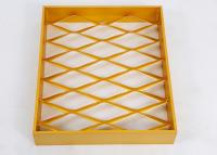 China Gold Aluminum Expanded Mesh Cladding 3.5mm 4.0mm With Frame for sale