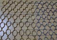 China Gold Fireproof Chainmail Ring Mesh Curtain 3.8mm-50mm Aperture for sale