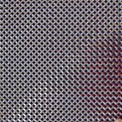 China Decorative Metal Crimped Flat Wire Screen Mesh For Cabinets for sale