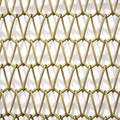 China Stainless Steel Metal Mesh Screen Room Divider Decorative Woven Mesh for sale
