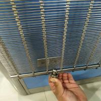 China Decorative Sheet Architectural Metal Mesh Brass Lock Crimped for sale