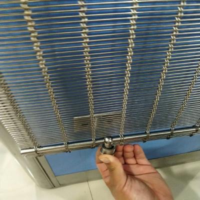 China Decorative Sheet Architectural Metal Mesh Brass Lock Crimped for sale