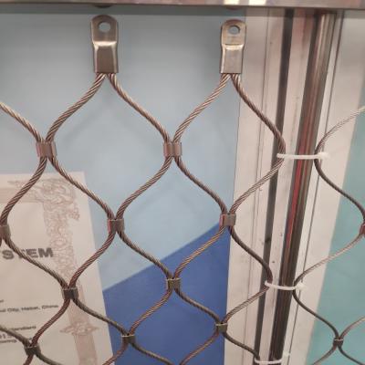 China Stainless Steel Rope Mesh 2mm Diamond Hole Ferrule for Zoo Fence for sale