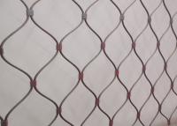 China Knotted Tensile Rhombus Flexible Stainless Steel Cable Mesh 7*7 7*19 for sale