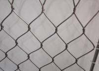 China Knotted Tensile Rhombus Flexible Stainless Steel Cable Mesh 7*7 7*19 for sale