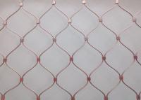 China Knotted Tensile Rhombus Flexible Stainless Steel Cable Mesh 7*7 7*19 for sale