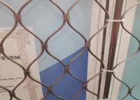 China Knotted Tensile Rhombus Flexible Stainless Steel Cable Mesh 7*7 7*19 for sale