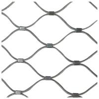 China Customized 2mm 304 Stainless Steel Rope Wire Mesh Aperture 60*104mm for sale