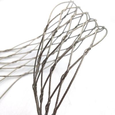 China 3mm Stainless Steel Rope Mesh 7x7 Weave for Zoo Airport Fencing for sale