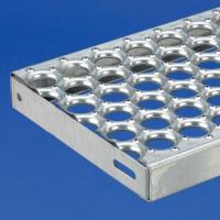 China Safety Walkway Steel Grating 2 Noses Closed Roof Galvanized for sale