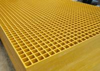 China Yellow Green Fiberglass Solar Rooftop Walkway 1220*3660mm 1220*2440mm FRP Floor Gratings for sale