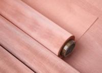 China Red 99.99% Pure Copper Wire Mesh Roll EMF RF Shielding for sale