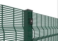 China Airport 358 Anti Climb Security Fence 76.2*12.7mm Opening Powder Coated for sale